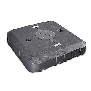 PURPLE LEAF 34'' x 34'' Base for Patio Cantilever Umbrella Outdoor Offset Umbrella Stand with Wheels Grey