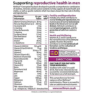 Vitabiotics Wellman Conception Tablets 30 Capsules
