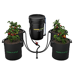 Mars Hydro Auto Drip Irrigation Kits Garden Watering System for Indoor, Lawn, Greenhouse, Yard, 5-Gallon Bucket 22W Water Pump with 8 Drip Emitters