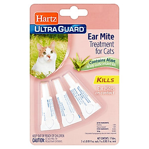Hartz Ear Mite Treatment for Cats-3 Pack Package May Vary