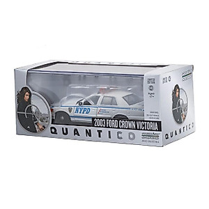 Greenlight 86633 Hollywood Quantico - 2003 Crown Victoria Police Interceptor New York City Police Dept (NYPD) 1/43 Scale Diecast