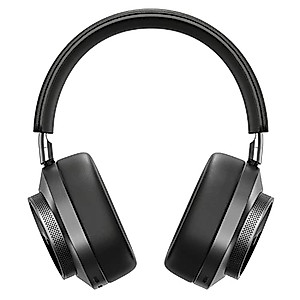 MASTER & DYNAMIC MW75 Active Noise-Cancelling (ANC) Wireless Headphones ñ Bluetooth Over-Ear Headphones with Mic, Gunmetal/Black Leather