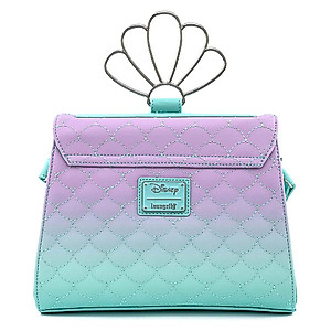 Loungefly Little Mermaid Ombre Scales Shell Handle Crossbody