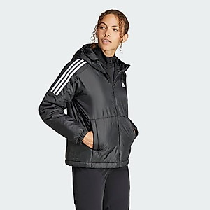adidas Female Essentials Insulated Hooded Jacket, Black,M