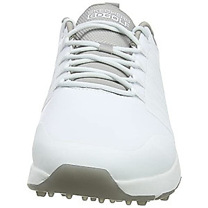 Skechers mens Elite 4 Waterproof Golf Shoe, White/Gray Victory, 10 Wide US