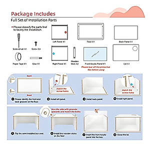 Niteangel Visible Hamster Digging Box for Syrian Dwarf Roborovski Campbell Hamsters Gerbils Mice Lemmings Degus or Other Small-Sized Pets