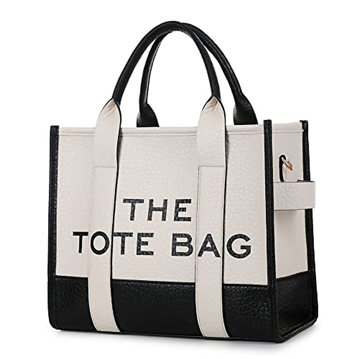 JQWSVE The Tote Bag for Women - Trendy Color Block Designer Handbag Canvas Tote Purse Shoulder Bag Large Hobo Crossbody Bag