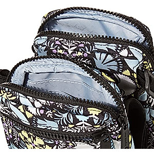 Vera Bradley Women's Recycled Lighten Up Reactive Convertible Belt Bag Sling Crossbody Bag, Plaza Medallion, One Size