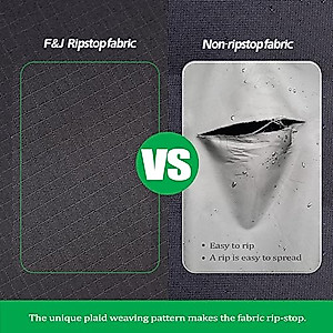 F&J Outdoors Waterproof Anti-UV 3-4-5-6 Burner (+1 Side Burner) Gas BBQ Grill Cover, 63Wx27Dx47H in