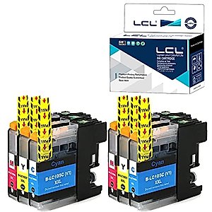 LCL Compatible Ink Cartridge Replacement for Brother LC105 XXL LC1053PK LC105C LC105M LC105Y 1200 Pages Super Yield MFC-J4710DW J4610DW J4510DW J4410DW J4310DW (6-Pack 2Cyan 2Magenta 2Yellow)