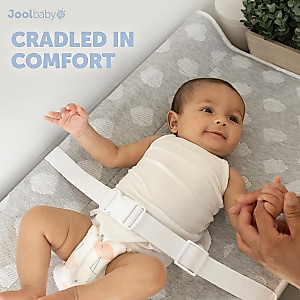 Contoured Changing Pad - Waterproof & Non-Slip, Includes a Cozy, Breathable, & Washable Cover - Jool Baby