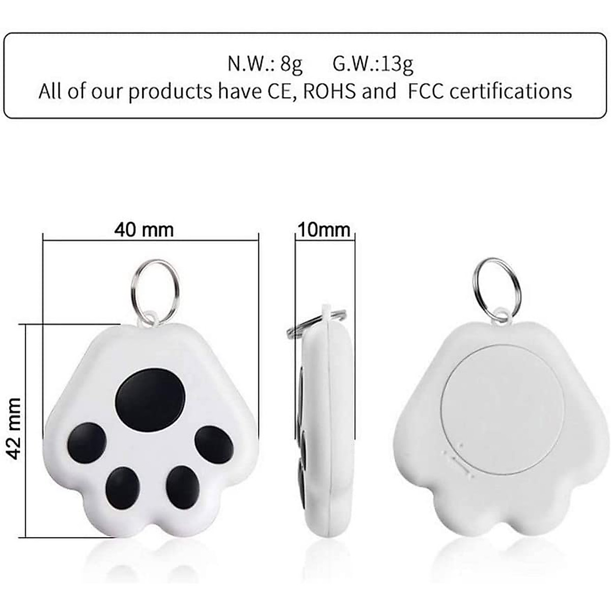 Mini Item Finder, Dog GPS Tracking Device, No Monthly Fee App Locator, 2023 Upgraded Portable Bluetooth Intelligent Anti-Lost Device for Luggages/Kid/Pet Bluetooth Alarms (1Pcs, Red)