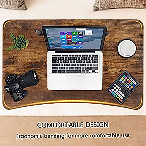 Laptop Stand for Bed，Folding Bedtray Table ,Notebook,Cup and Phone Holder,Portable Laptop Desk Watching and Eating for Bed,Couch,Floor
