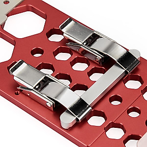 DDWT Upgraded 340mm Track Saw Square Right Angle Circular Saw Guide Rail Angle Stop Accessories Compatible with Festool and Makita Guide Rail (Red)