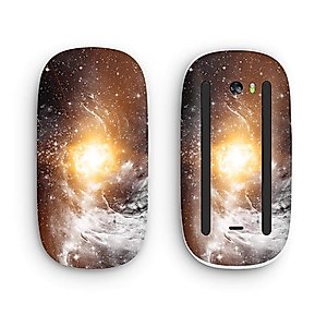 Design Skinz Golden Space Swirl Vinyl Decal Compatible with The Apple Magic Mouse 2 (Wireless, Rechargable) with Multi-Touch Surface