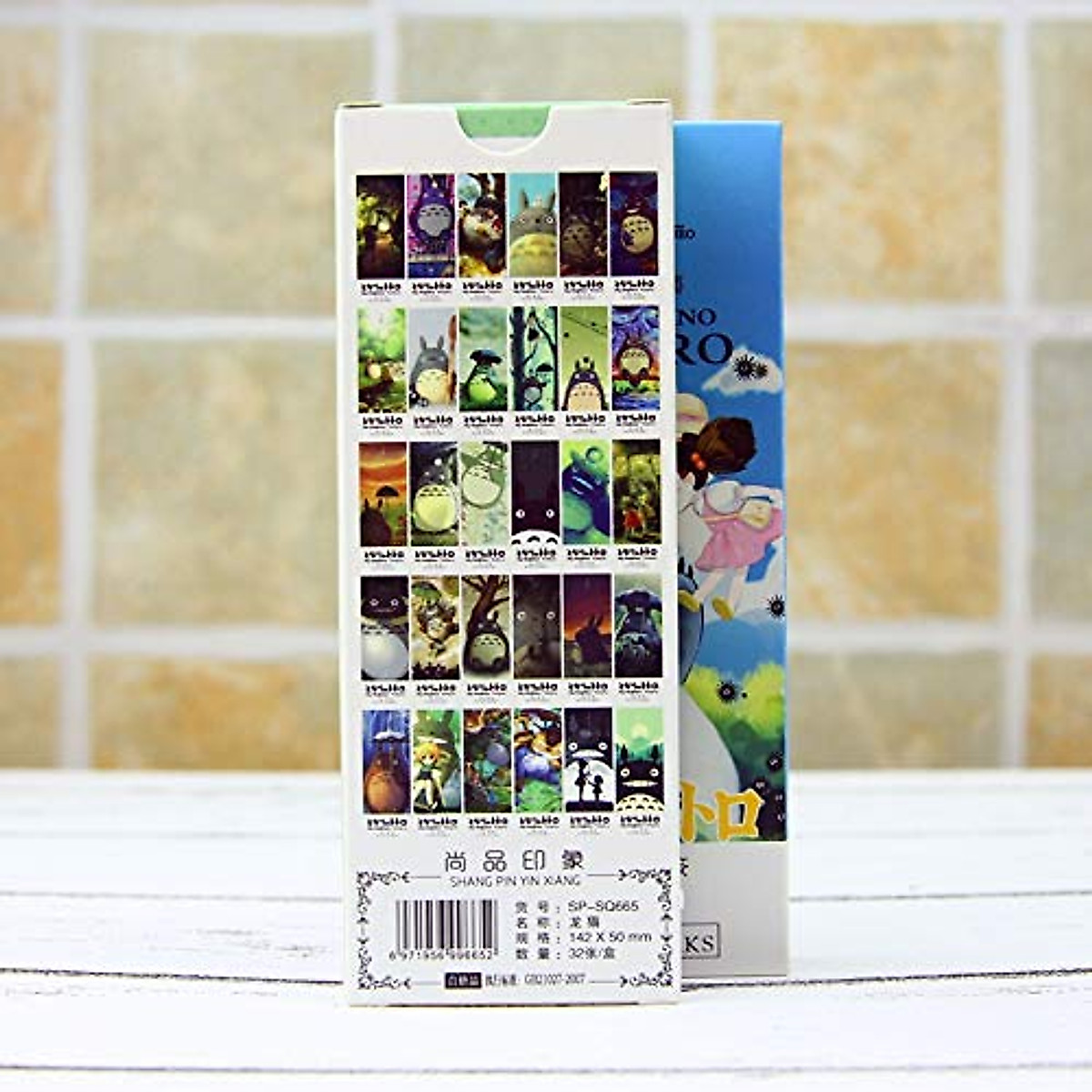 DFSM 32pcs Cartoon Totoro Bookmark Set Anime Paper Page Holder Memo Card Stationery Office School Supplies de livro EC392
