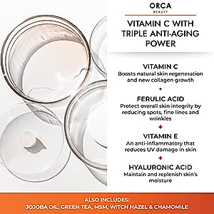 Vitamin C Serum For Face with Hyaluronic Acid Vitamin C Skin Serum Vitamin C Face Serum, Serum Vitamina C Para El Rostro Serum - Face Vitamin C Serum, Vitamin C Facial Serum, Vit C Serum
