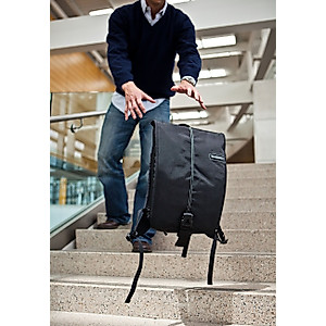 Brenthaven Prostyle Laptop Backpack For Office or School Use – Durable, Protection from Impact and Compression (Fits 15inch - Black)