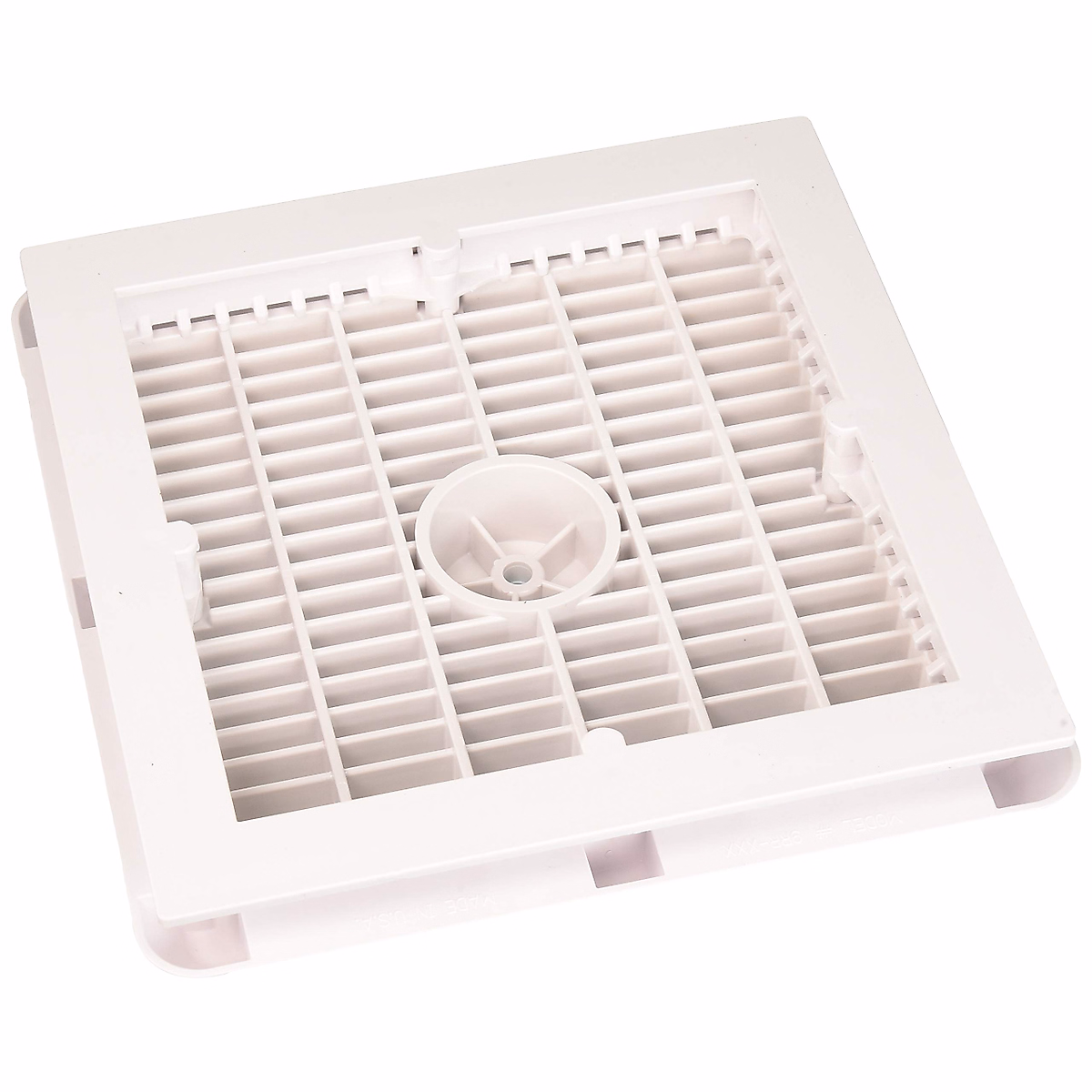 AquaStar WAV9WR101 9X9 White SQ Wave Suction Outlet Cover and Ring