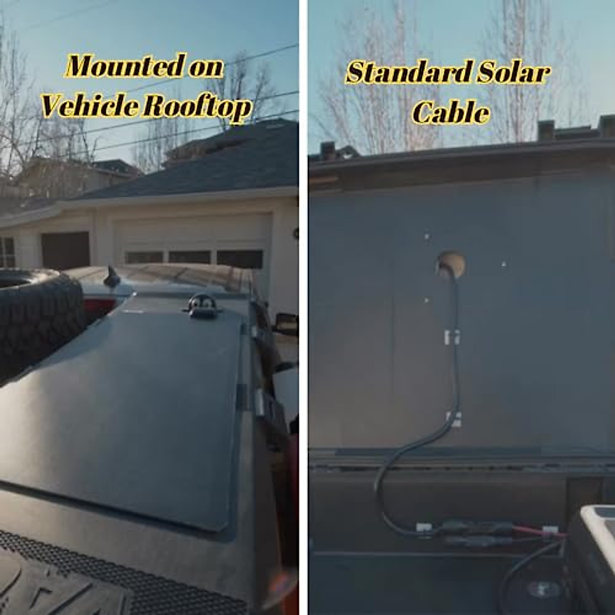 LensunSolar 50W Flexible Solar Panel,ETFE Waterproof Lightweight with Highest Efficiency PERC Monocrystalline Solar Cells for Car Hood,Van,Camping