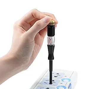 uxcell Voltage Tester AC 100-500V with 3mm Slotted Screwdriver with Clip for Circuit Test, Black