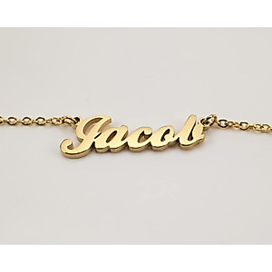 Chingona Name Necklace Personalized Engraved Name Pendant for Womens Friends