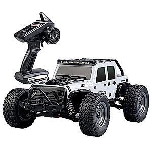 RKSTD High Speed RC Car, 1:16 Full Scale RC Off-Road Truck, All Terrain 4WD RC Truck with LED Light, Speed 38km/h Electric RC Off-Road Vehicle Toy, Gift for Adults and Kids