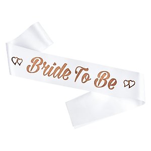 SGKUED Rose Gold Bachelorette Party Sash - Bride to Be Decorations,Bridal Shower Favors,Hen Night Gifts, Engagement Party Satin Favors,Wedding Party Accessories…
