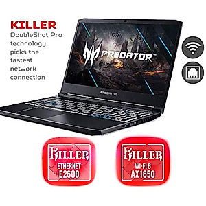 Acer Predator Helios 300 Gaming Laptop, i7-10750H, 15.6" FHD 144Hz IPS Display, WiFi 6, RGB Backlit Keyboard, HD Webcam, USB-C, HDMI, NVIDIA GeForce RTX 2060 6GB, Win 10 (32GB RAM | 1TB PCIe SSD)