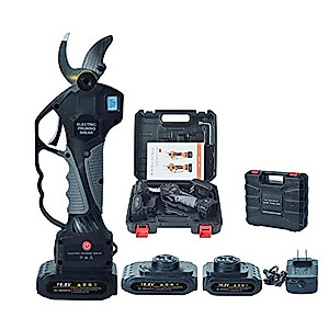 Munskine Professional Electric Pruning Shears - Cordless Trimmer with 25mm Cutting Diameter Heavy Duty- Electric Pruner with 2pcs Brushless Motor Rechargeable 2Ah & 4Ah Batteries