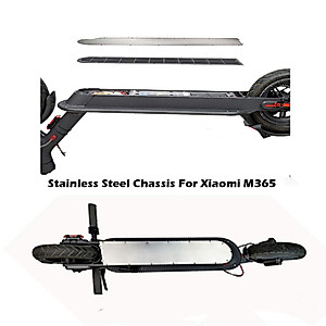 FOLOU Electric Scooter Bottom Battery Cover Anti-Collision Plate Guard Plate Stainless Steel Chassis for Xiaomi Mijia M365 Scooter Accessories (White)