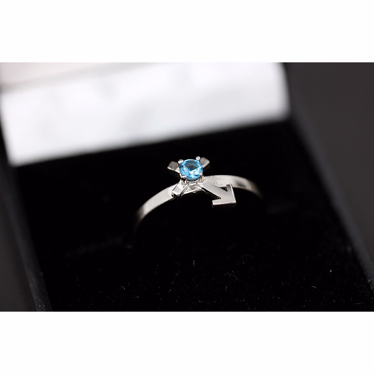 CaliRoseJewelry Sterling Silver Sagittarius Zodiac Ring for Women with December Birthstone (Size 8.5)