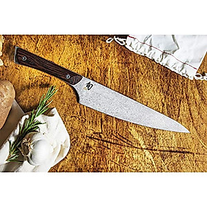 Shun Cutlery Kanso Chef's Knife 8”, Gyuto-Style Kitchen Knife, Ideal for All-Around Food Preparation, Authentic, Handcrafted Japanese Knife, Professional Chef Knife