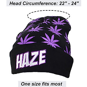 UTALY Weed Marijuana Beanies-Hat Rolling-Up Skully Cap (Style 02)