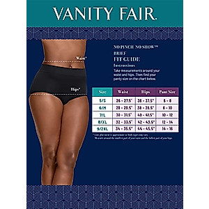 Vanity Fair Women's Seamless Underwear, Light Smoothing, No Pinch No Show, Brief-3 Pack-Neutral/Neutral/Neutral, 8