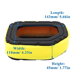 Air Filter 3208303 Lawn Mower Tune up Kit for Kohler SV730 SV735 SV740 SV810 SV820 SV830 Engine with Filer Pump, Replace 32 883 03-S1 Air Filter