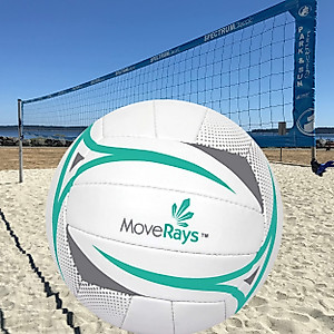 MoveRays Volleyball for Outdoor, Beach, Backyard Recreation and Games - Durable Quality, Versatile, Multi-use Ball for Sports, Fitness Activities