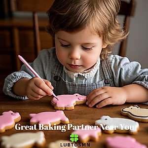 Pig Cookie Cutter Set-Size 4.7" 3.8" 3.0"-3 Piece-Dishwasher Safe Animal Fondant Cookie Cutters for Baking