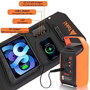 Takki 30W Foldable Solar Panel for Outdoor Adventures