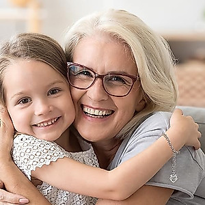 Monily Initial Charm Bracelets for Women Stainless Steel Charm Bracelets for Women Letters A Alphabet Heart Bracelet Jewelry Gifts for Women