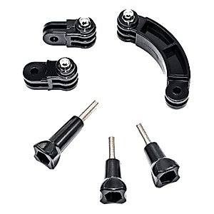 Goliton 90 Degree Rotary Extension arms Mount rig Screw Compatible with GoPro Hero 11/10/9/8/7/(2018)/6/5/4 Black