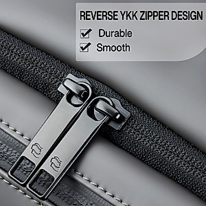 Hanke Carry on Backpack Toiletry Travel Laptop Backpack for Men & Women, Durable Rucksack Weekender Bag Daypack(Mineral Grey)