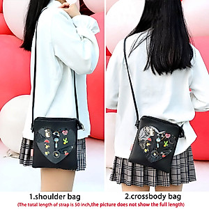 STEAMEDBUN Ita Bag Crossbody Heart Shaped Small Ita Purse Pin Bag for Anime