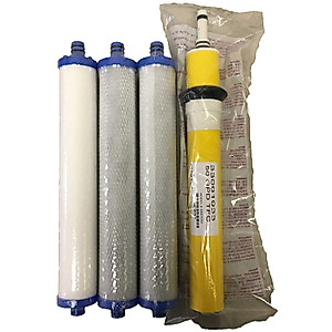 Hydrotech Compatible 33001033 - 50 GPD Membrane with Filters Set - Membrane Made in USA