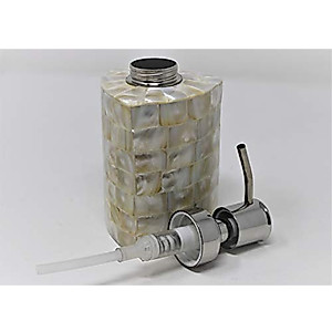 Wonderlist Handicrafts Mother of Pearl Bathroom Accessories Designer Bath Ensemble 100% Handmade SOAP Dispenser