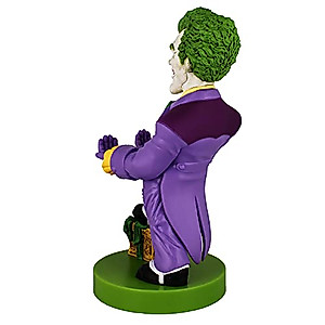Exquisite Gaming: Warner Bros: Joker - Original Mobile Phone & Gaming Controller Holder, Device Stand, Cable Guys, Licensed Figure, Small