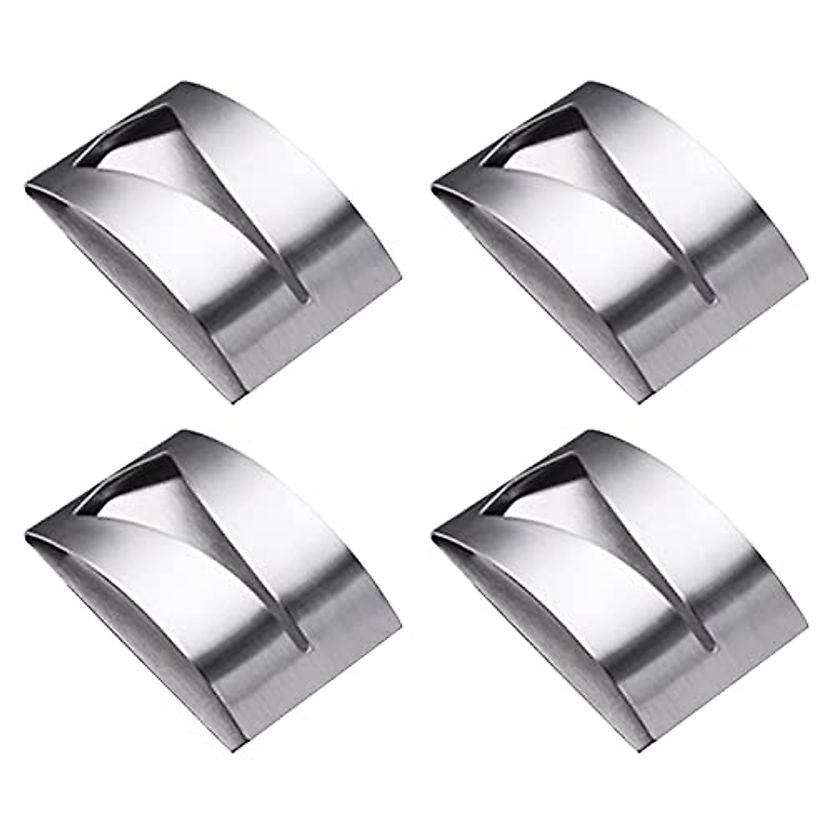 Morobor 4PCS Self Adhesive Dish Towel Holder, Kitchen Towel Hook Rack, Wall Mount Towel Hangers, Hand Towel Hook Tea Towel Holders for Bathroom Kitchen, No Drilling Required