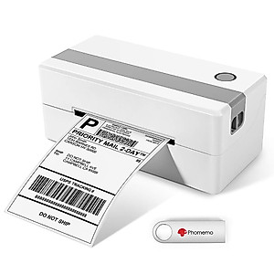 Phomemo Thermal Label Printer- Upgraded PM-246 Shipping Printer- High Speed Commercial Printer for Shipping Labels, Barcodes, Mailing, Postage, Compatible with UPS WorldShip, Shopify, Amazon, Ebay