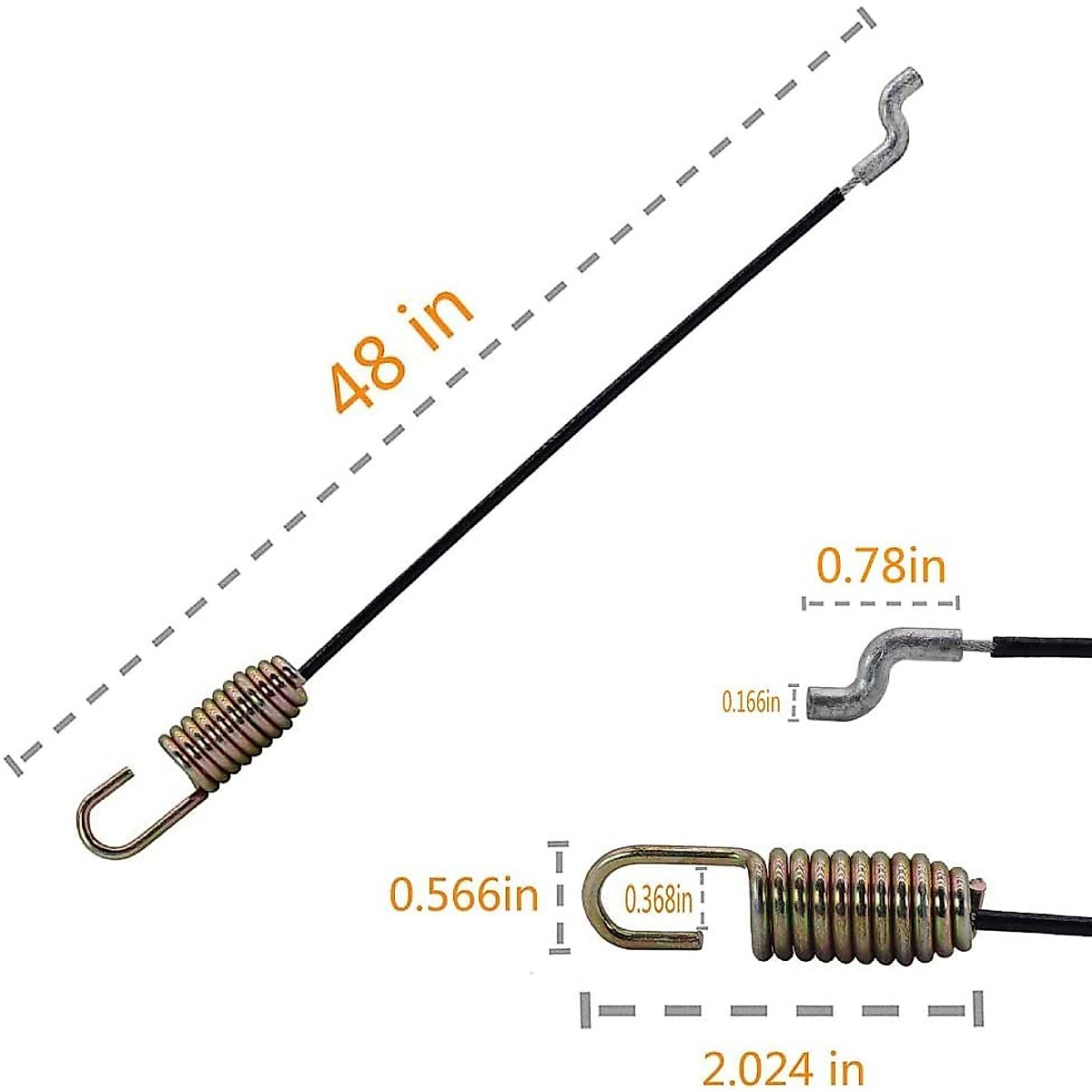 746-04230 Auger Drive Clutch Cable Fits MTD Cub Cadet Snow Blower/Thrower 946-04230B/746-04230A/946-04230/946-04230A