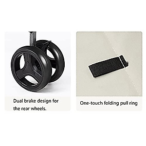 TNN Folding Beach Wagon Cart for Grocery,Collapsible Enlarged Capacity Portable Utility Garden Cart for Outdoor Sand Camping, Heavy Duty Wagon with Big Wheels Black Blue Red White (Color : White)